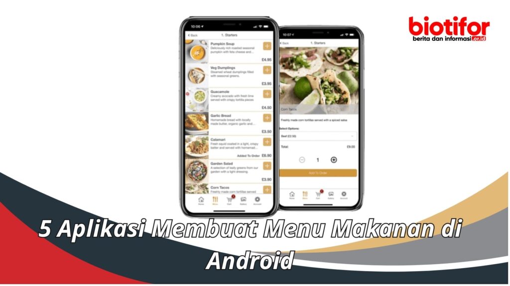 5 Aplikasi Membuat Menu Makanan di Android - Biotifor