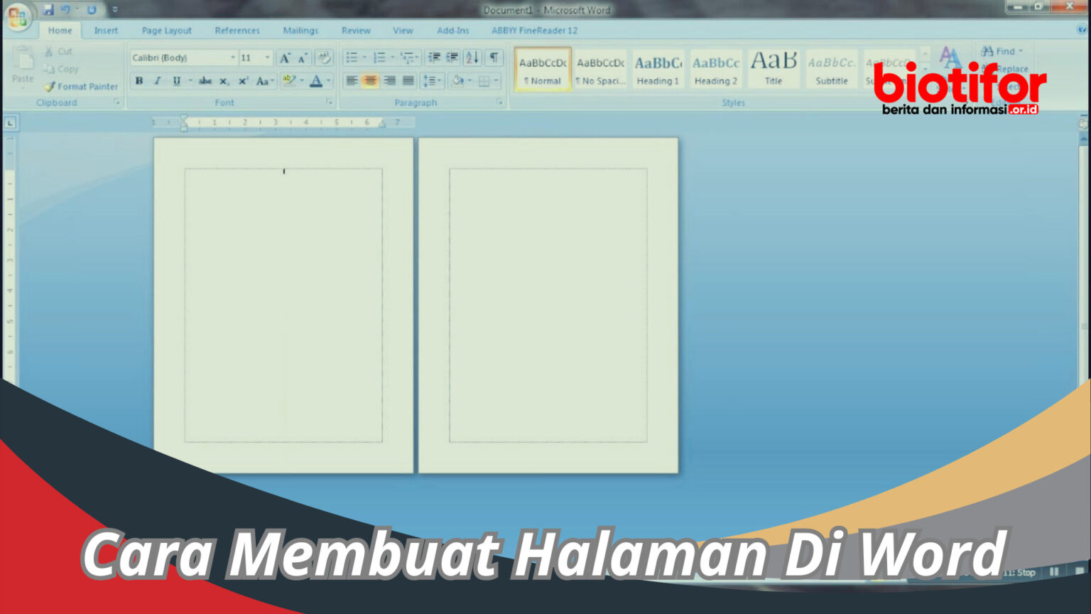Cara Membuat Halaman Di Word : Panduan Lengkap