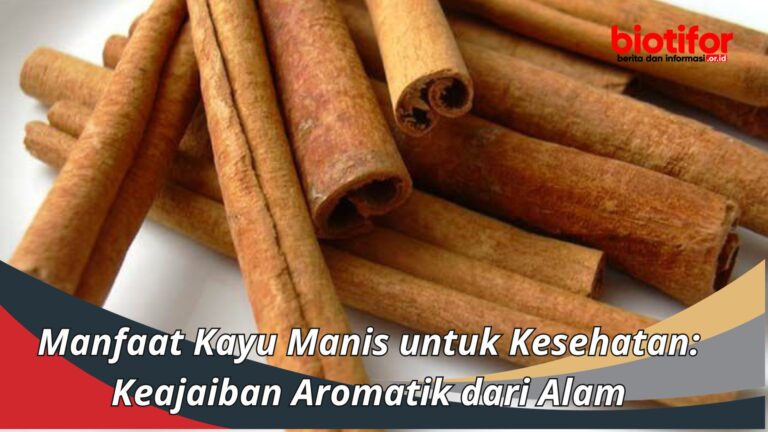 Manfaat Kayu Manis untuk Kesehatan: Keajaiban Aromatik dari Alam