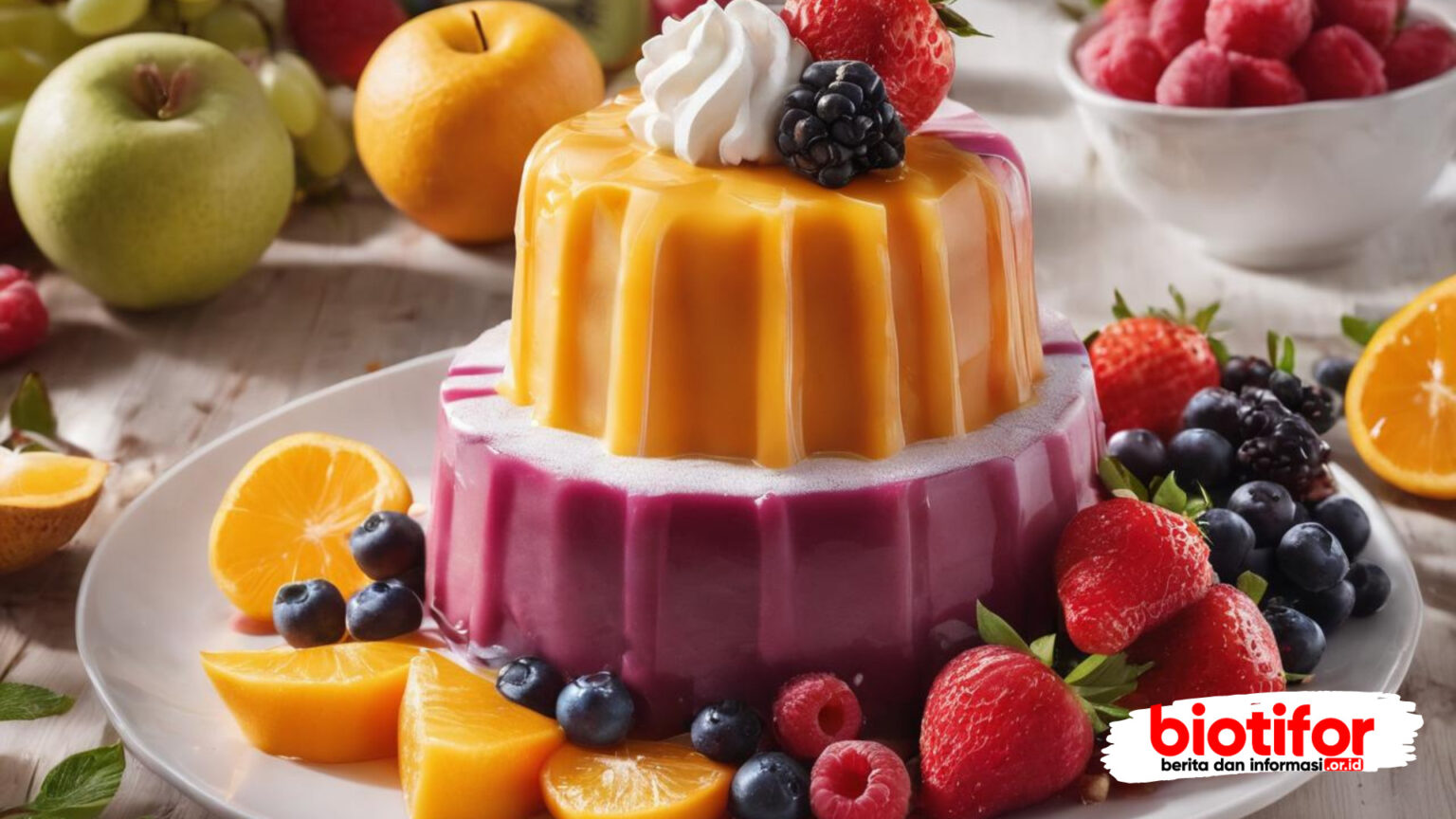 Cara Membuat Puding Buah Yang Lezat Dan Sehat - Biotifor