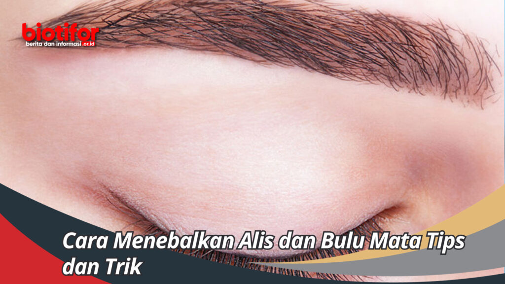 Cara Menebalkan Alis dan Bulu Mata Tips dan Trik untuk Tampil Memukau