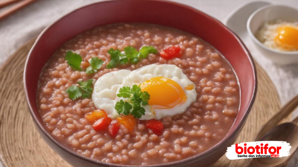 Cara Membuat Bubur Beras Merah Untuk Bayi Yang Gurih Untuk Si Kecil ...